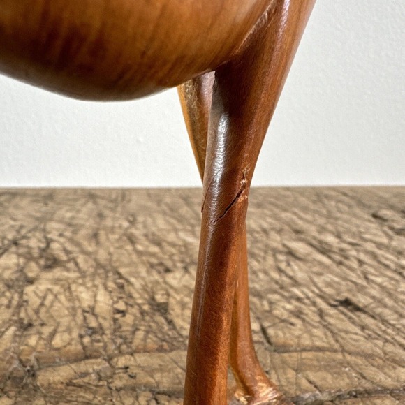 Handmade | Accents | Vintage Besmo Hand Carved Wooden Antelope Gazelle ...